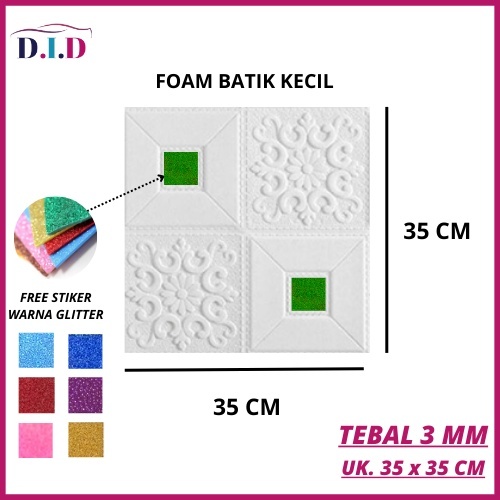 Diy WALLPAPER 3D FOAM SMALL BATIK WALLPAPER BRICK FOAM BATIK (SUN ...