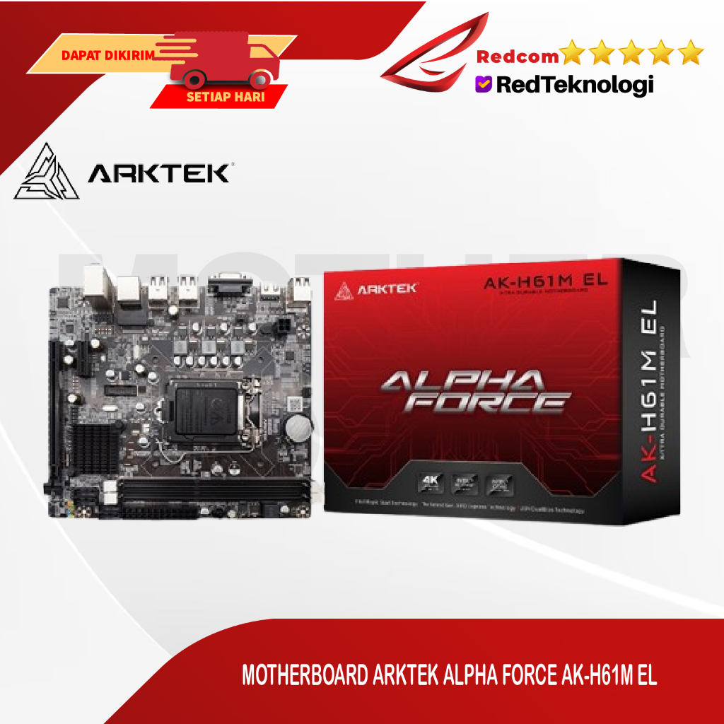 Arktek ALPHA FORCE AK-H61M EL. MOTHERBOARD | Shopee Philippines