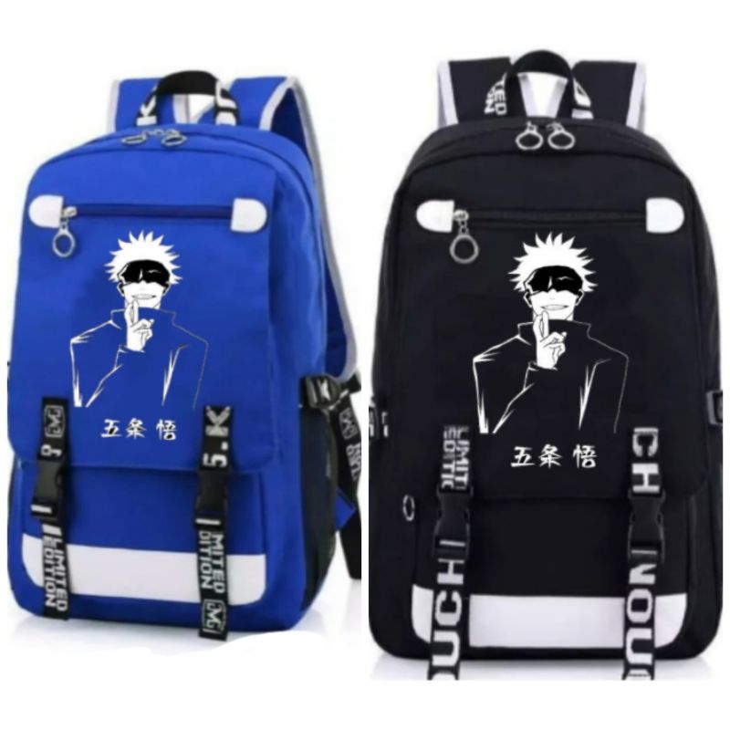 Alnaz_ Gojo School Backpack Contemporary Character School Bag Boys ...