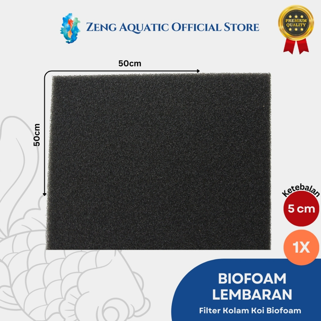 Biofoam Bio Foam Sheet 50 x 50 x 5 Pool Filter Foam 5 CM Thick | Shopee ...