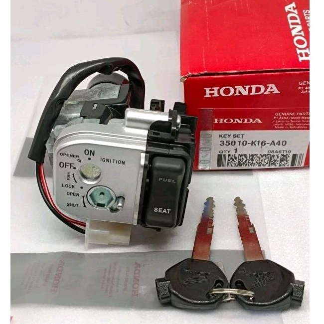 K16 key ignition key set + open seat scoopy fi 2012-2015 ring 14 ...
