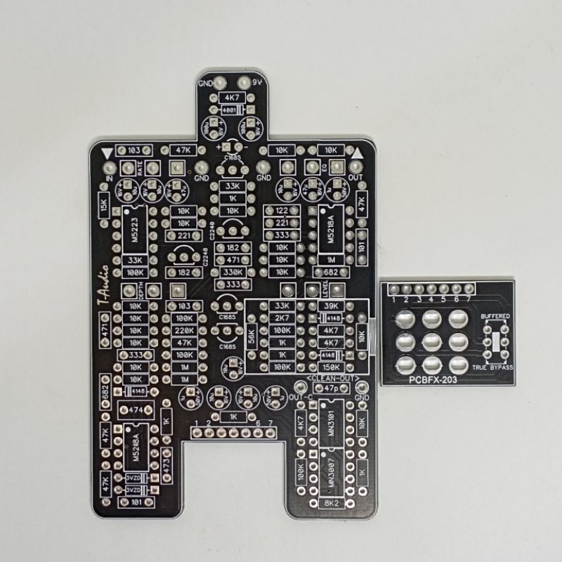 T-audio PCBFX-203 Based on Boss CH-1 CH1 Super Chorus Guitar Effect ...