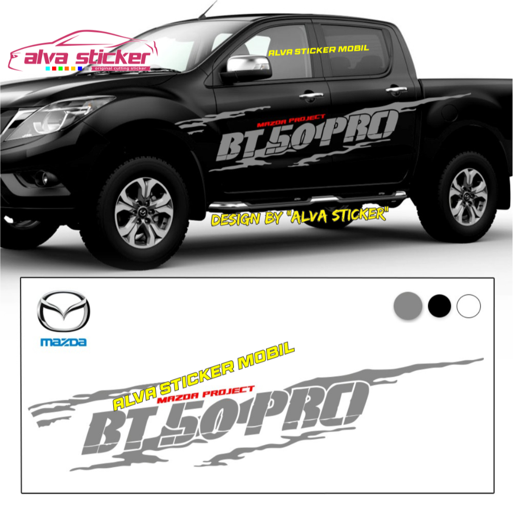 Mazda stickers mazda bt 50 pro cutting list sticker side body mazda 50 ...