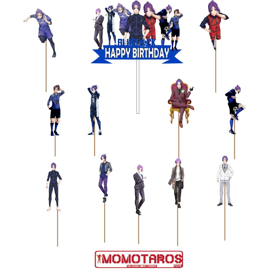 Reo Mikage solo Blue Lock cake Topper contains 12 pcs | Shopee Philippines