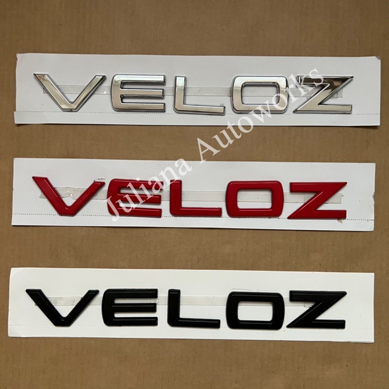 MESIN Veloz Car Engine Hood Emblem Veloz Emblem | Shopee Philippines