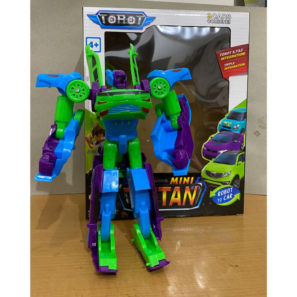 Deltatron Deformation Fit Mini Champion Tritan Transformer Robot Toy ...