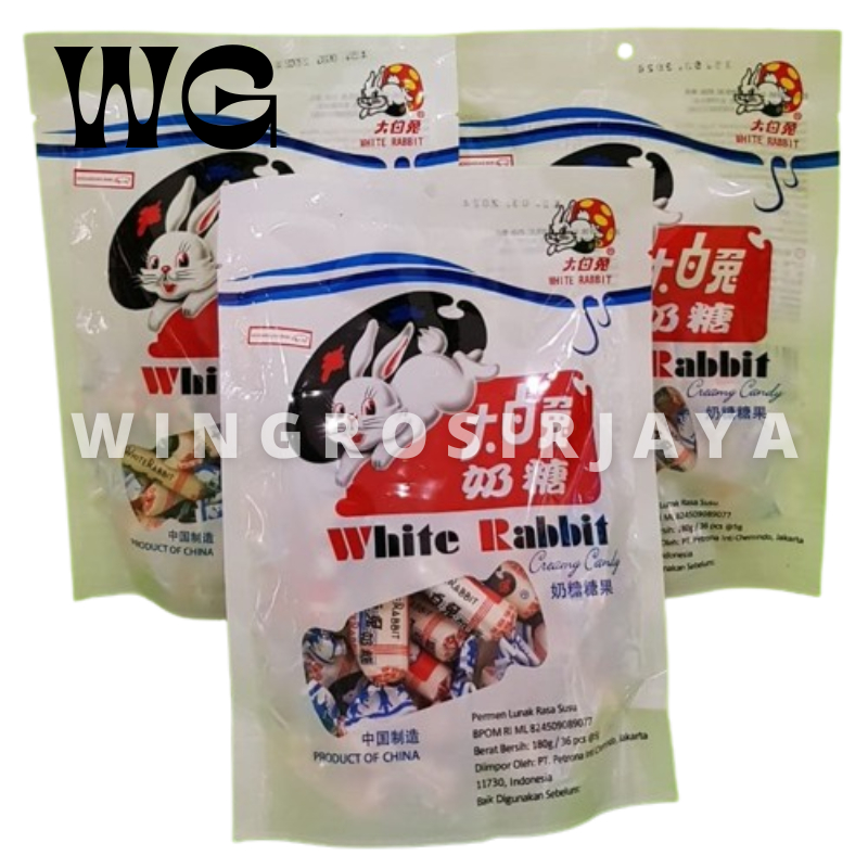 White Rabbit Candy Candy 180Gr/soft Candy Milk Flavor 36pcs NON HALAL ...
