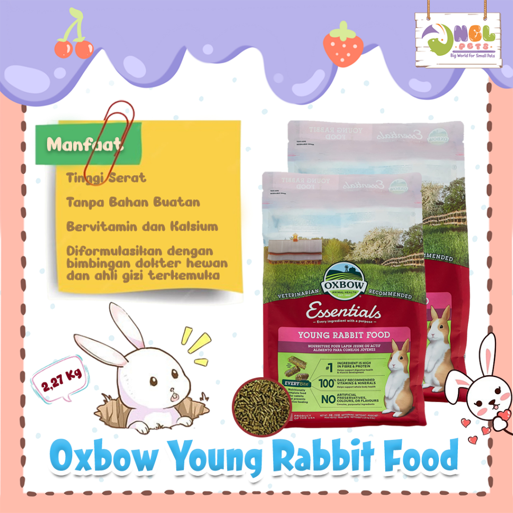 Oxbow YOUNG RABBIT FOOD repack 1kg/oxbow repack 1kg RABBIT FOOD ...
