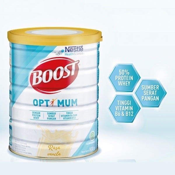 Nestle BOOST OPTIMUM Milk VANILLA Flavor High PROTEIN And Fiber ...