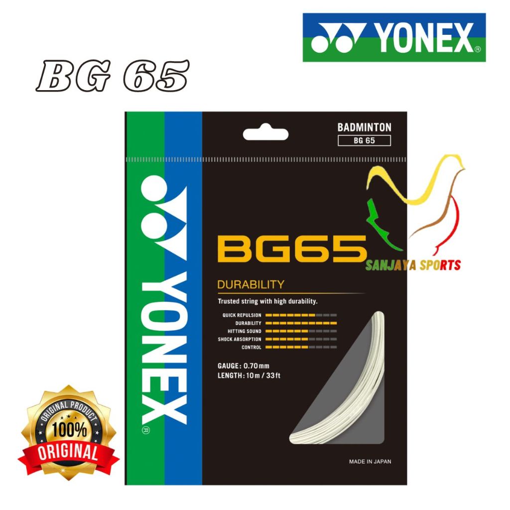 Original YONEX BG 65 BADMINTON STRINGS | Shopee Philippines
