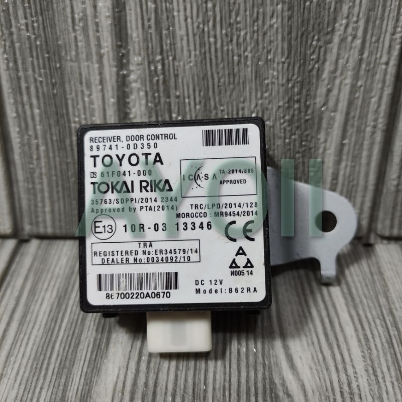 Toyota Yaris Vios 89741-0D350 Door Control Receiver Module | Shopee ...