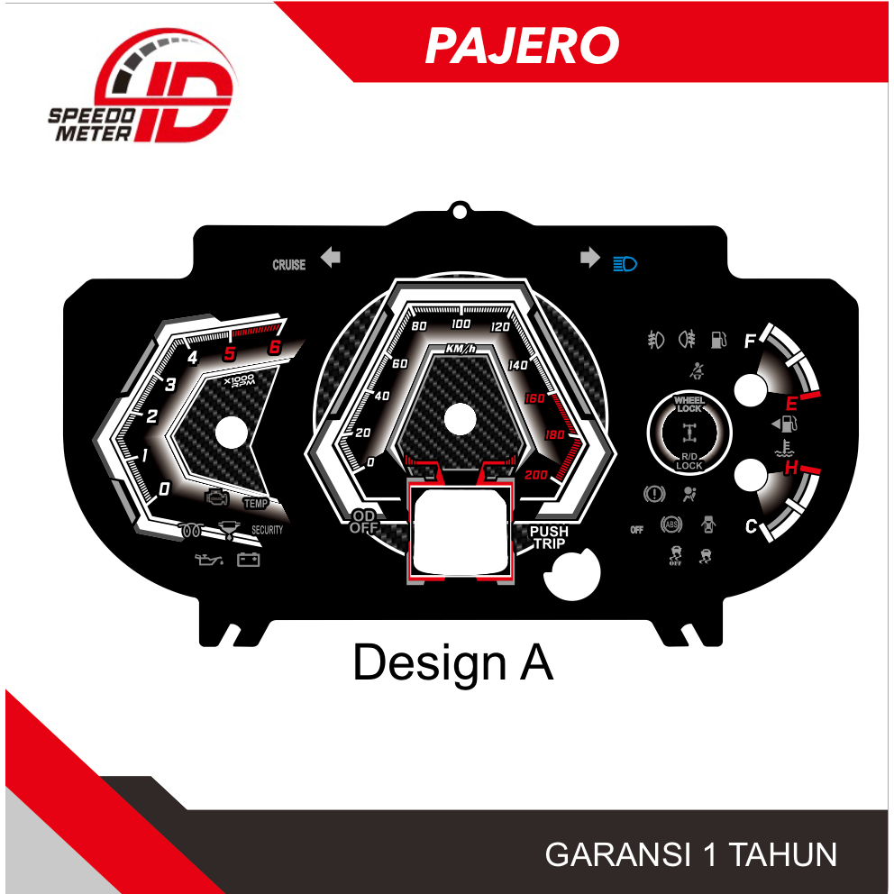 Custom Pajero Speedometer Speedo Meter Panel Board | Shopee Philippines