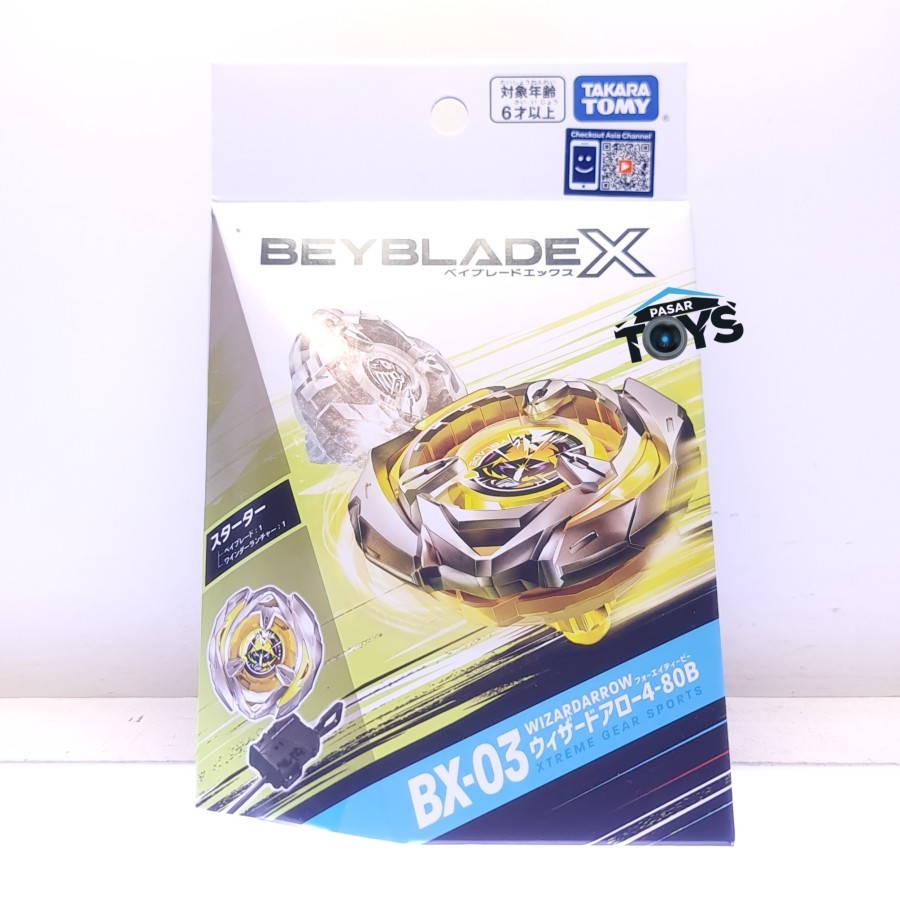 Beyblade X BX-03 Wizardarrow 4-80B Takara Tomy Wizard Arrow Starter | Shopee Philippines