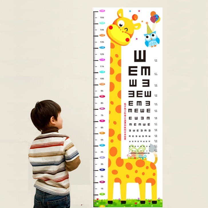 Graphic Giraffe Wall Stickers / Children's Height Measuring Stickers ...
