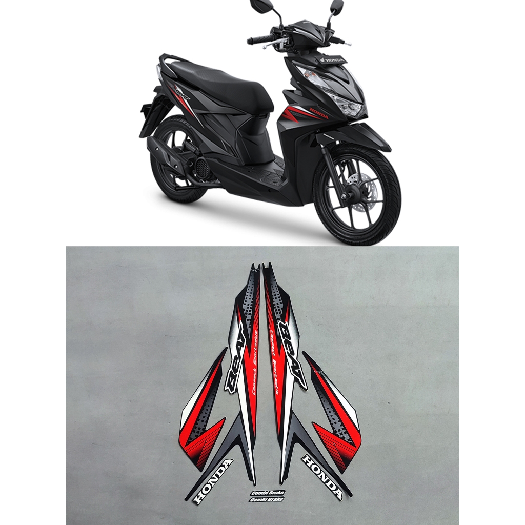 STRIPING STICKER BODY LIS STICKER MOTORCYCLE NEW HONDA BEAT CBS 2020 ...