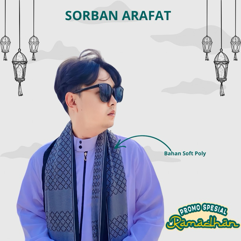 Arafat Turban Shemagh Arabic Motif / Men's Turban / Quadrilateral ...