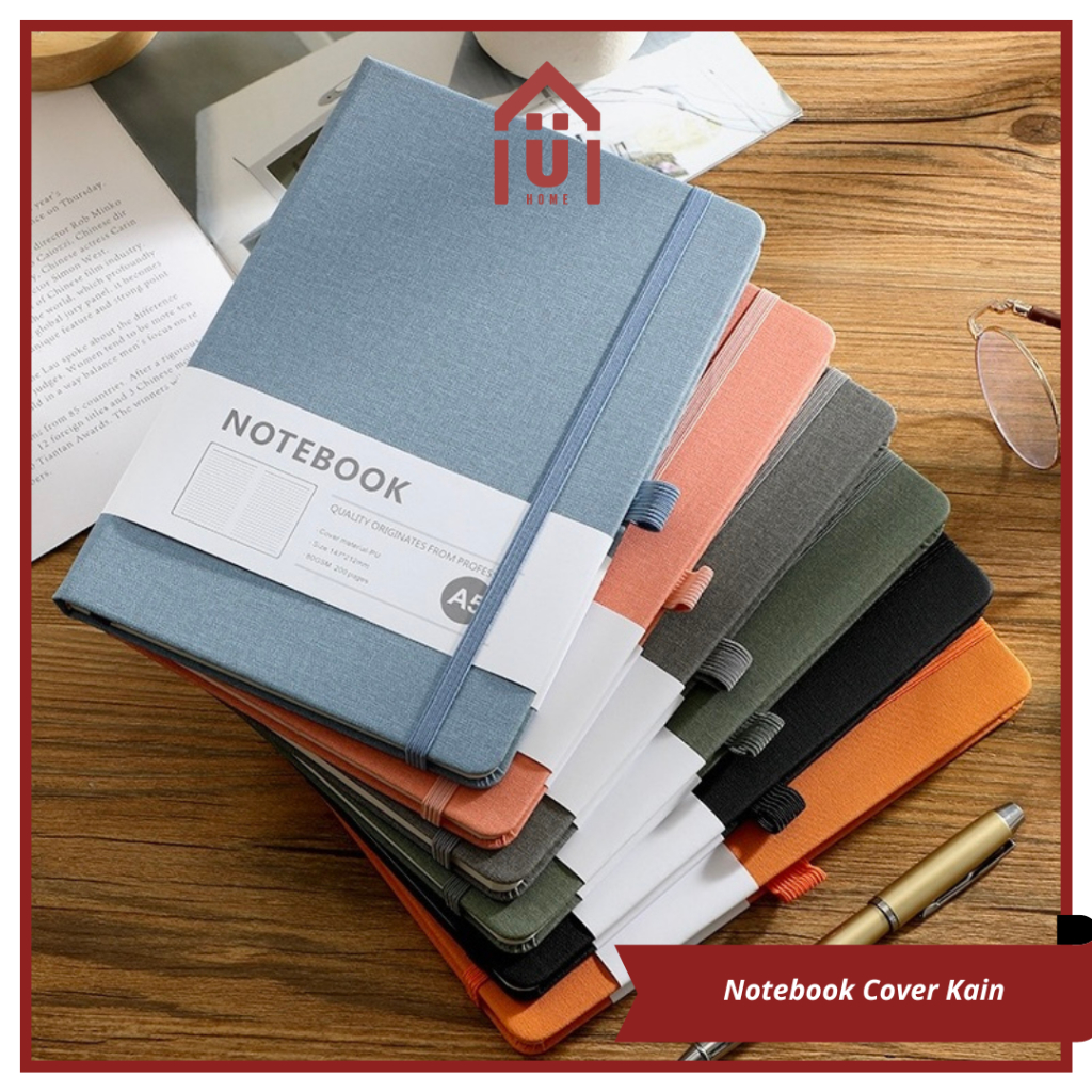 Uniso - NOTEBOOK COVER Cloth Book DIARY Small Notes MEMO SIMPLE Striped ...