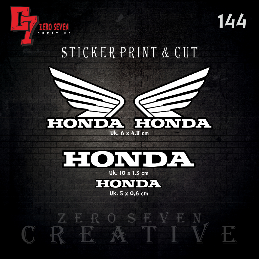 Honda WING STICKER SET / RACING / MOTORCYCLE STICKER / AESTHETIC ...