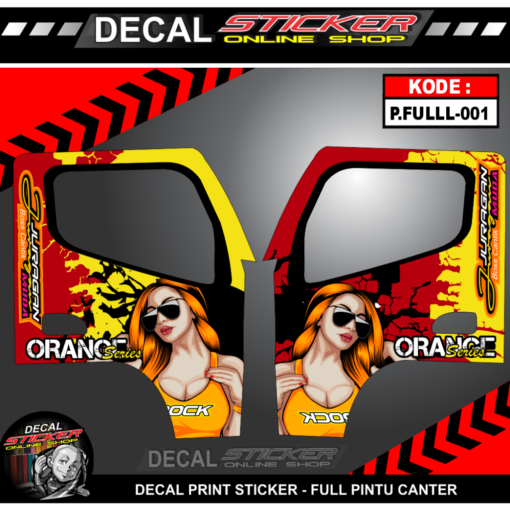 Truck Cabin Door Stickers/canter canter Car Door Variation Stickers ...