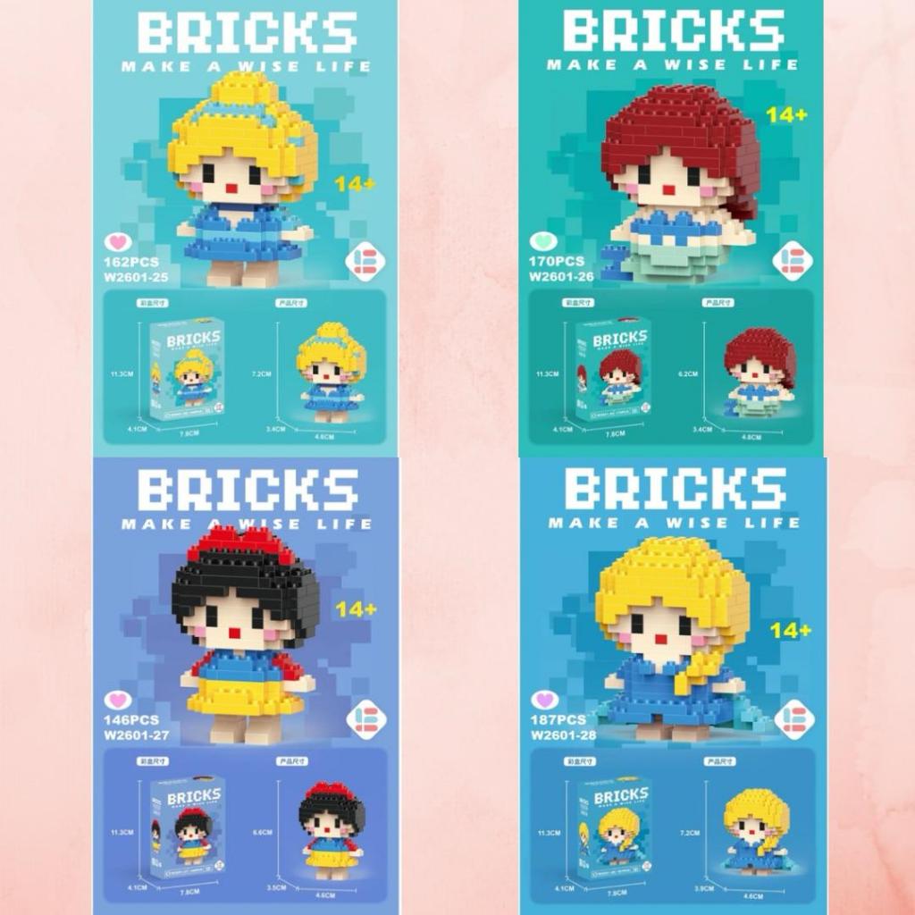 BRICKS / NANO BLOCK TOYS / DISNEY PRINCESS EDITION EDUCATIVE TOYS (CODE ...