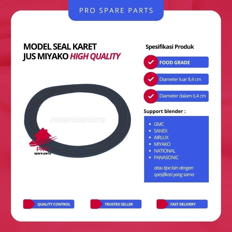 Miyako Model Blender Rubber Seal - General Blender Fastener Sil/MULTI ...