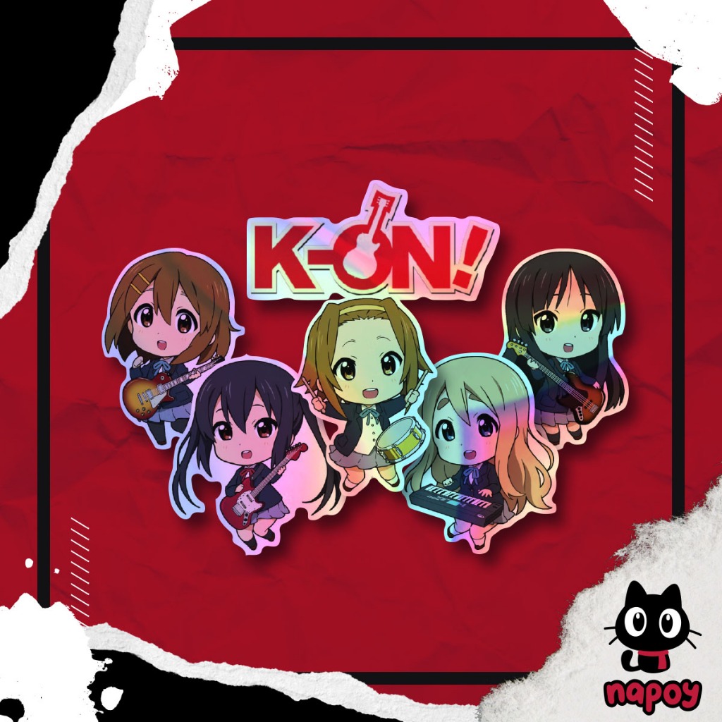 Hologram Anime Sticker Pack K-On Stickers | Shopee Philippines