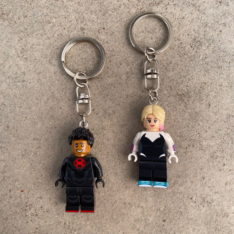 GANTUNGAN Lego KEYCHAIN Spiderman Series/LEGO Couple Spiderman Miles ...