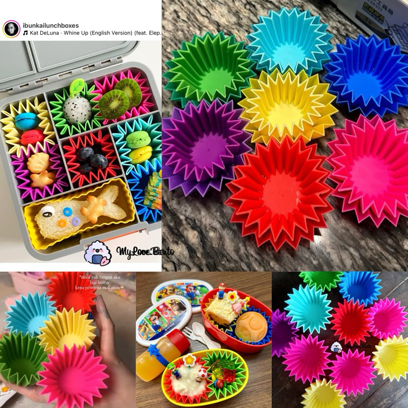 Silicone Zig Zag Silicone Zigzag Divider Lunch Box Bento Tools Lunch ...