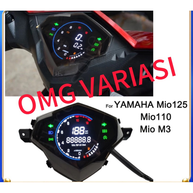 Speedometer spido kilometer digital Led Yamaha Mio M3 Mioz Mio 110/125 ...