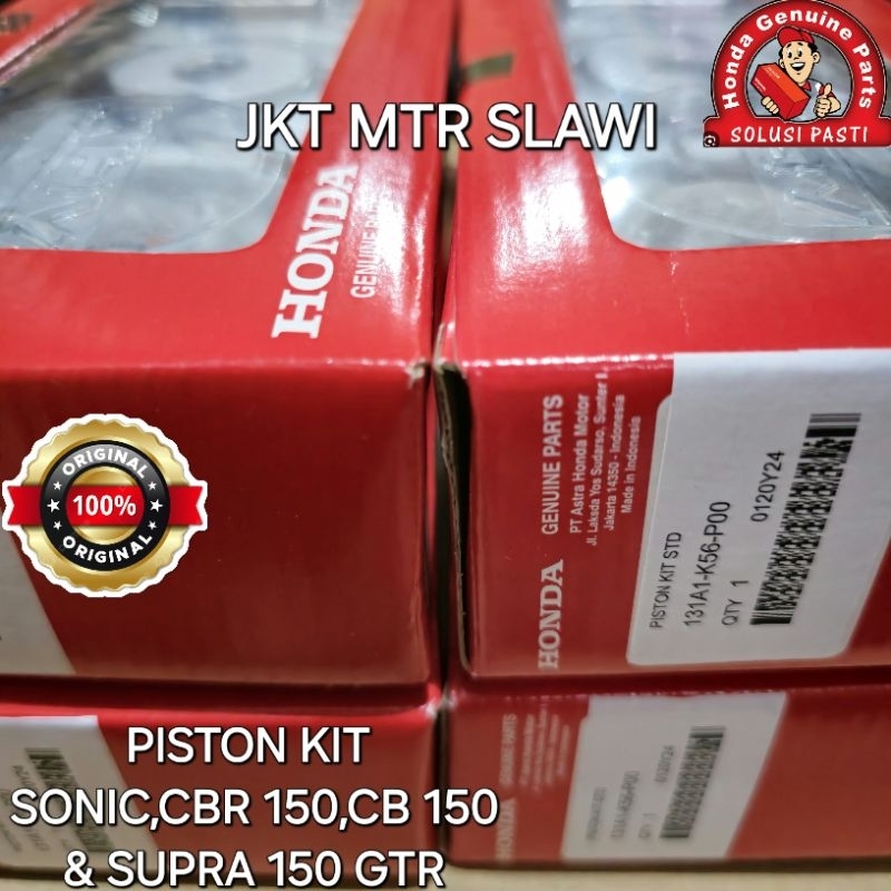 HONDA Piston kit 1 set, piston, Ring, complete pen sonic 150, led cb ...