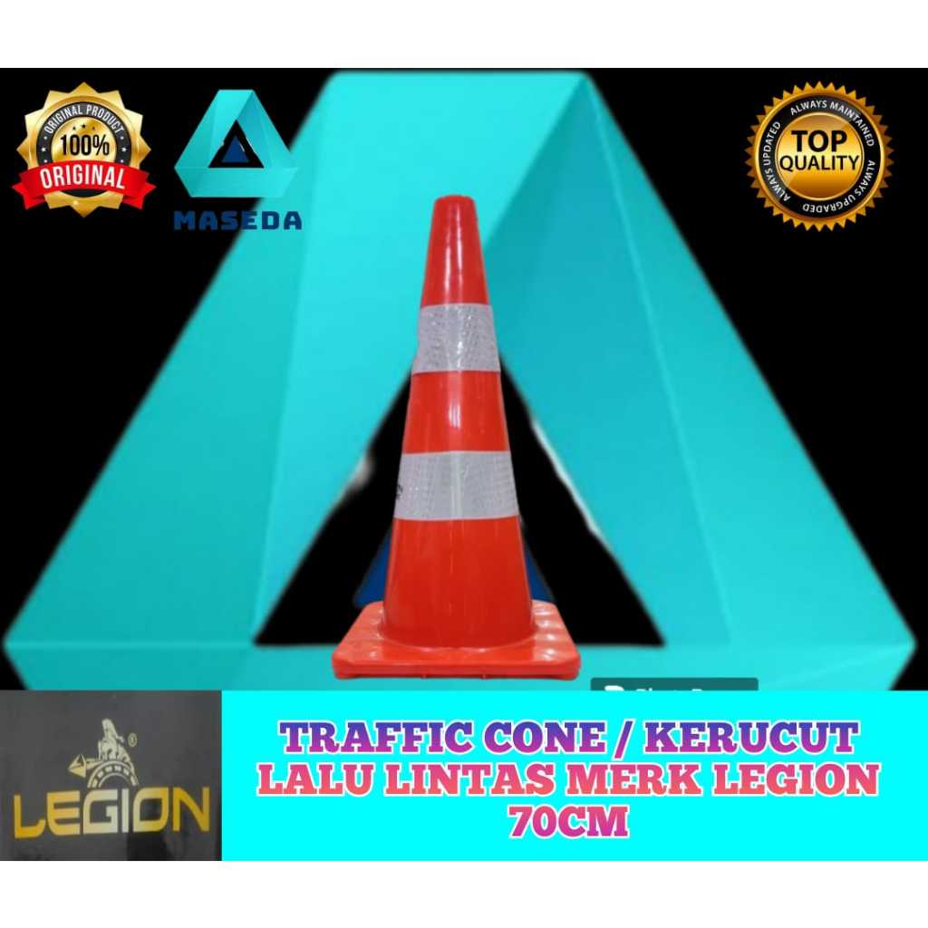 Traffic Cone 70cm Traffic Cone Rubber Hole Legion Traffic Cone | Shopee ...