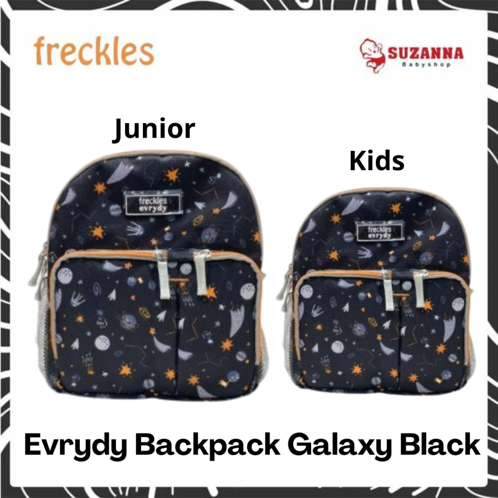 Freckles Evrydy Backpack Galaxy Black - Children's Backpack | Shopee Philippines