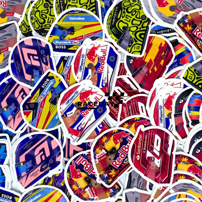 F1 sticker pack - 2024 Helmet | Shopee Philippines