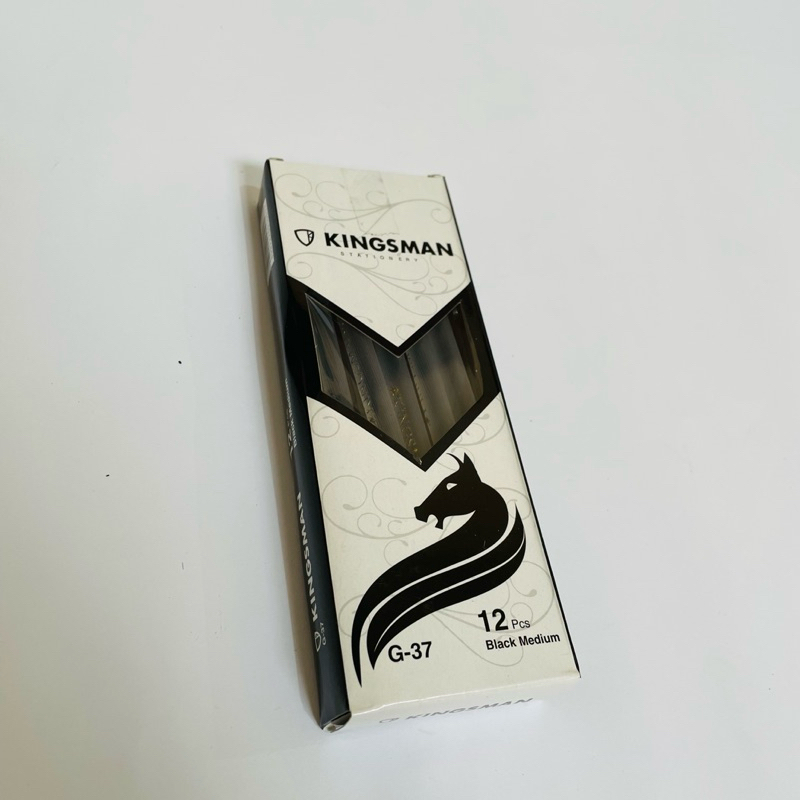 Kingsman Pen G-37 Black Pen (1 Dozen) | Shopee Philippines