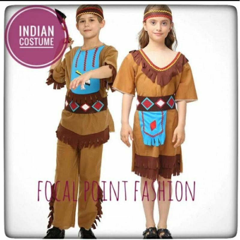 Indian native American costume for international children united nations costume | Shopee ...