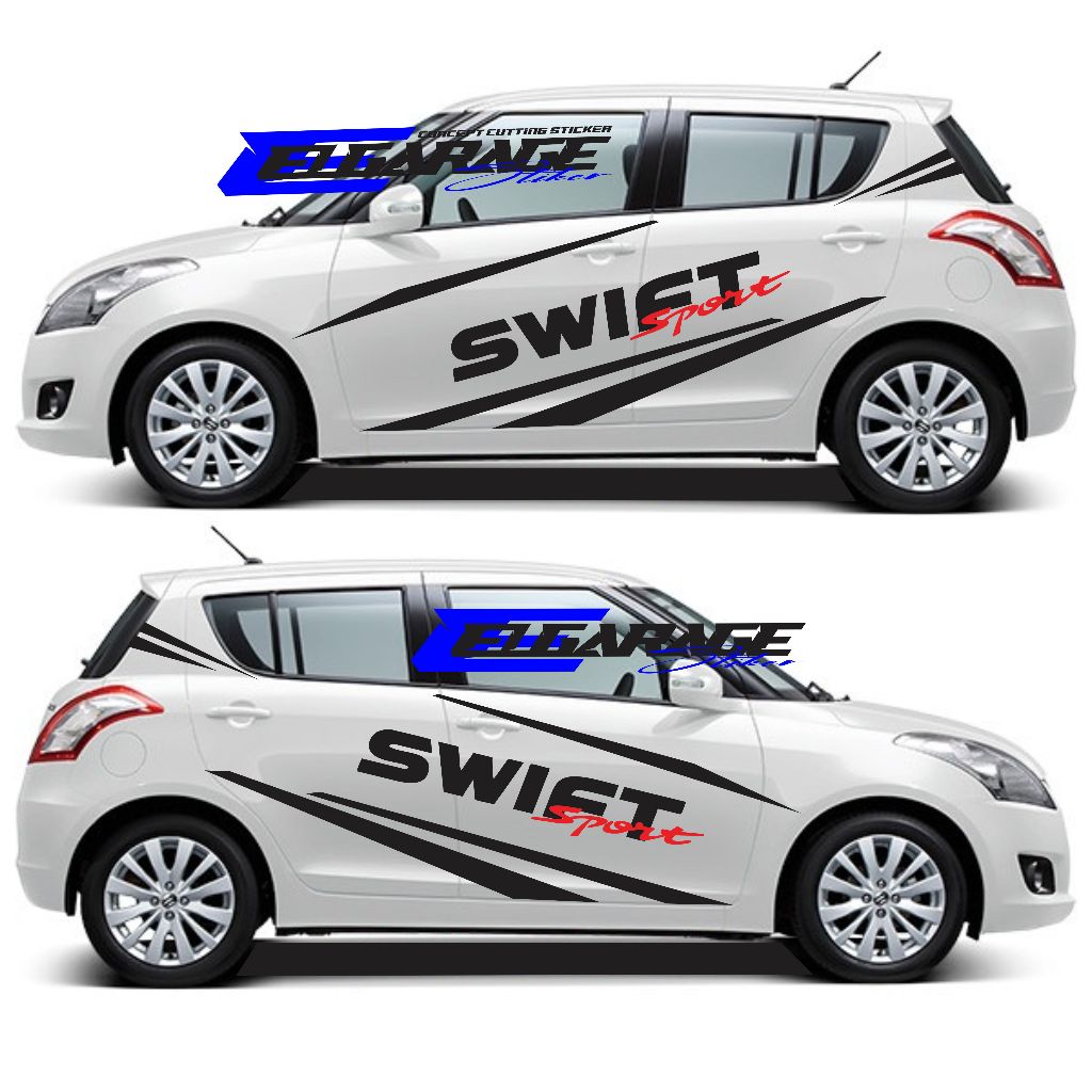 Suzuki swift sport car stickers cutting variations of swift sport car ...