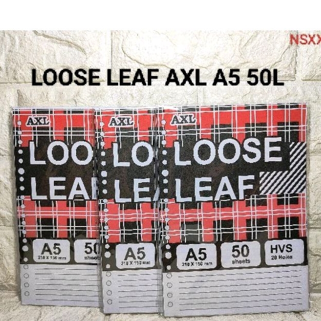 Loose/leaf/book/learning/axl/a5/50l | Shopee Philippines