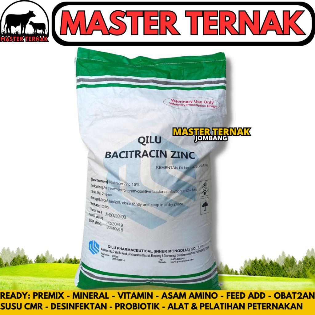AGP BROILER CHICKEN - BACITRACIN ZINC 15% 1KG - GROWTH FIGHTER BROILER ...