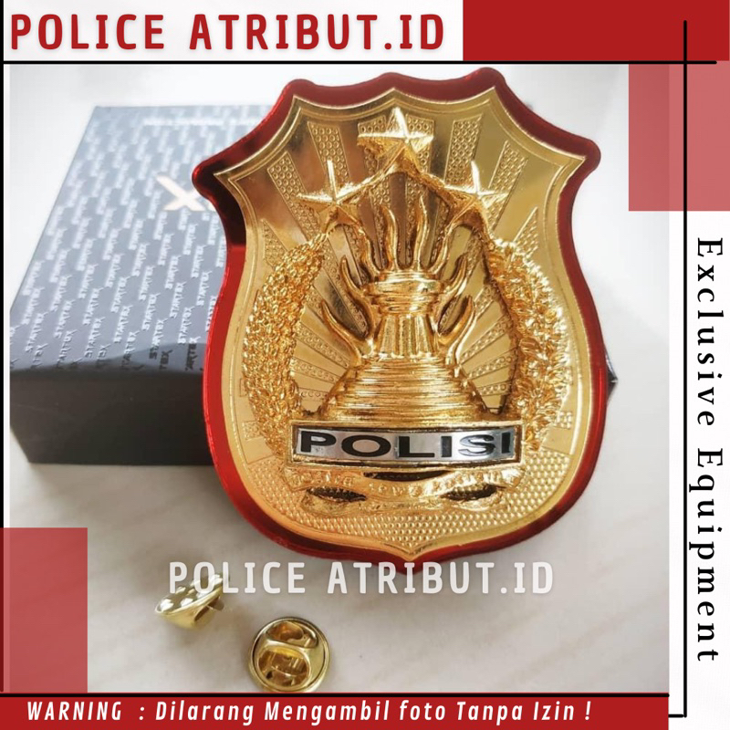 MERAH Pdh POLICE AUTHORITY Flat Model Red trim Police equipment Hot ...