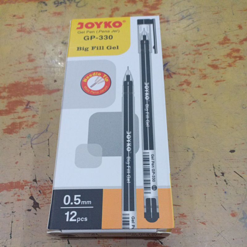Joyko GP-330 Big Fill Gel Pen 0.5mm Black Ink (12Pcs) | Shopee Philippines