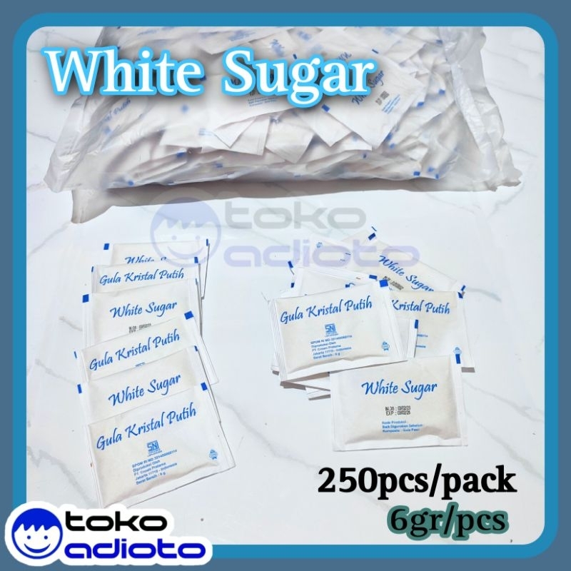 PUTIH 250pcs White Crystal Sugar/Box Packaging Sugar/White Sugar ...