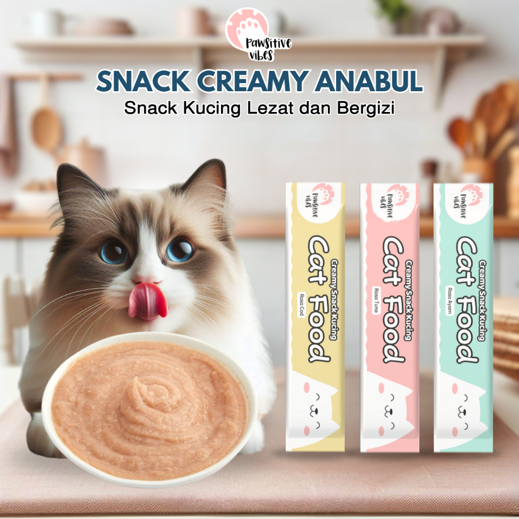 Creamy TREATS 16gr Cat Snack Snack Snack - Liquid Creamy Ishtar Snack ...