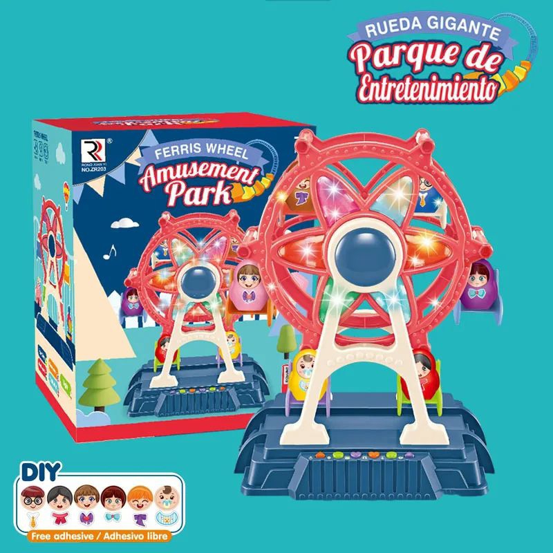 Ferris Wheel Amusement Park Diy Airplane Swing Wheel With Lights And ...