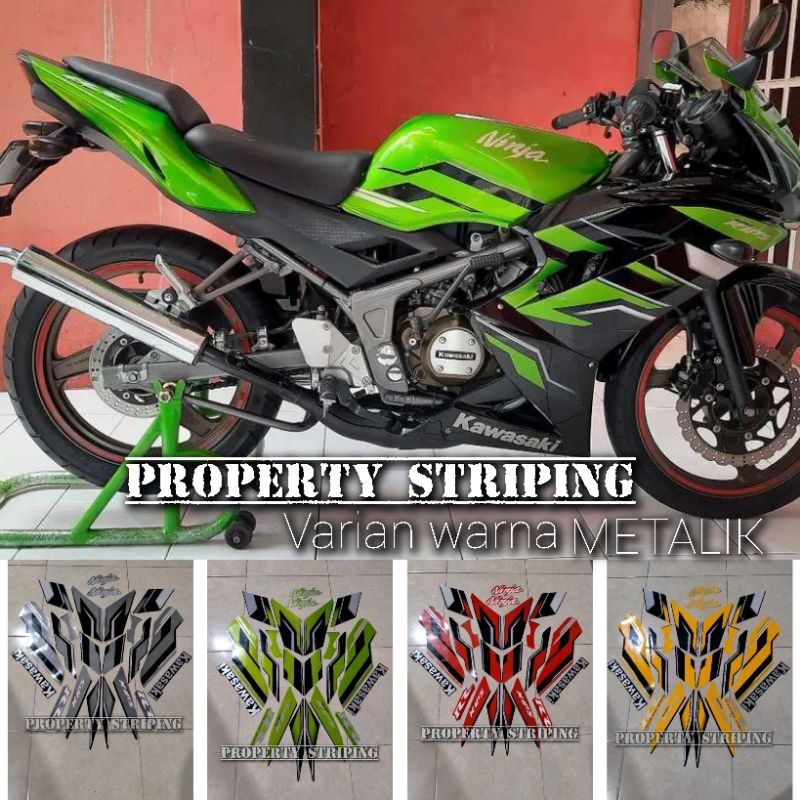 HIJAU HITAM MERAH Montor NINJA RR SE 2015 striping Sticker Trim, Green ...