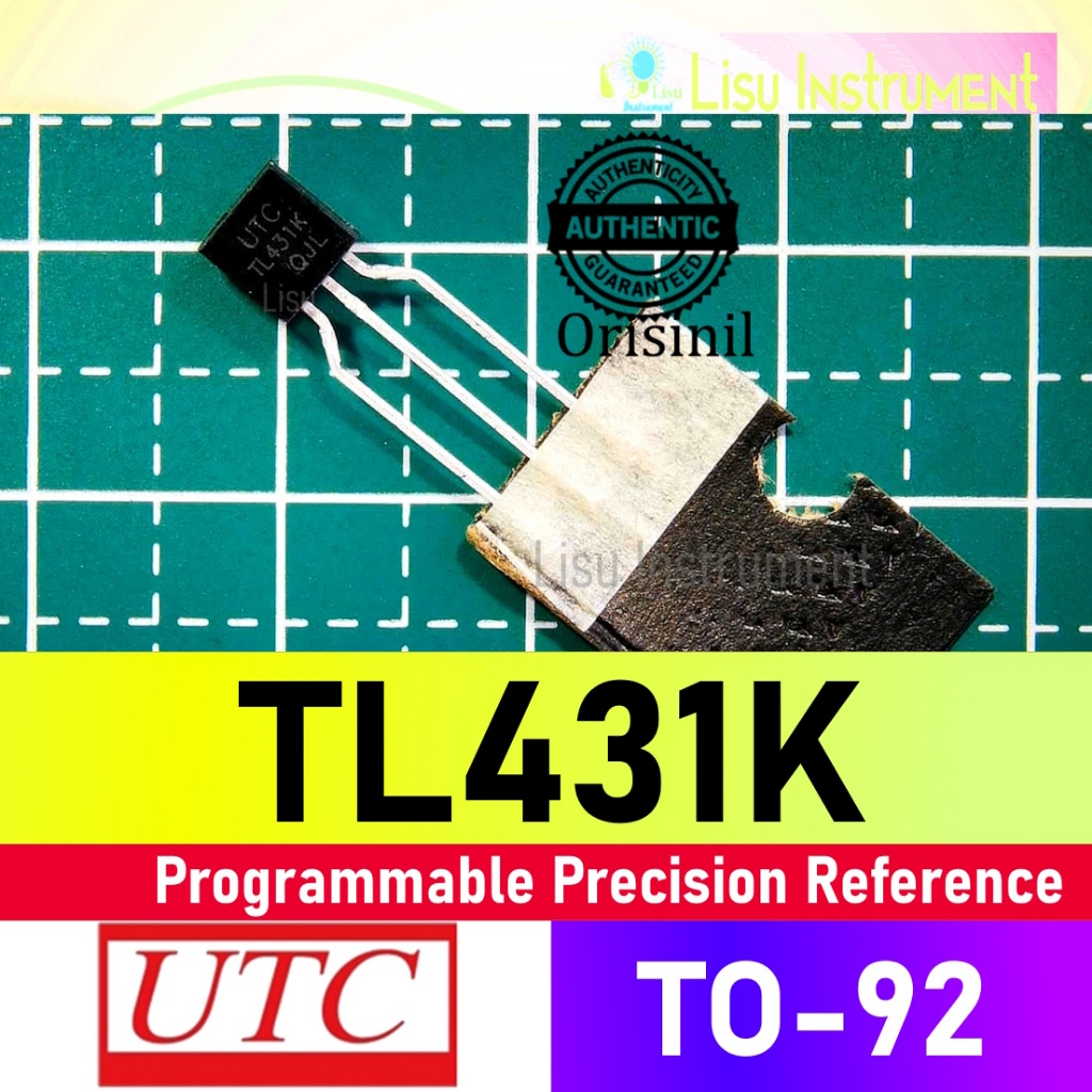 Tl431k-t92-b Programmable Precision Reference TL431 TO-92 UTC ORIGINAL | Shopee Philippines