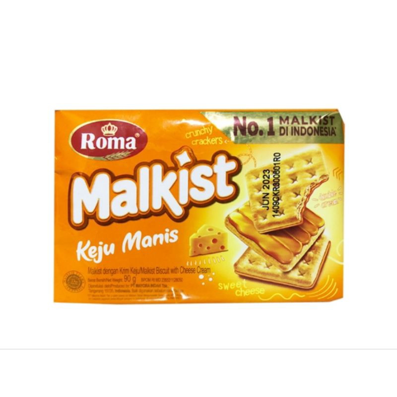 Roma Malkist Sweet Cheese Crackers 90g | Shopee Philippines