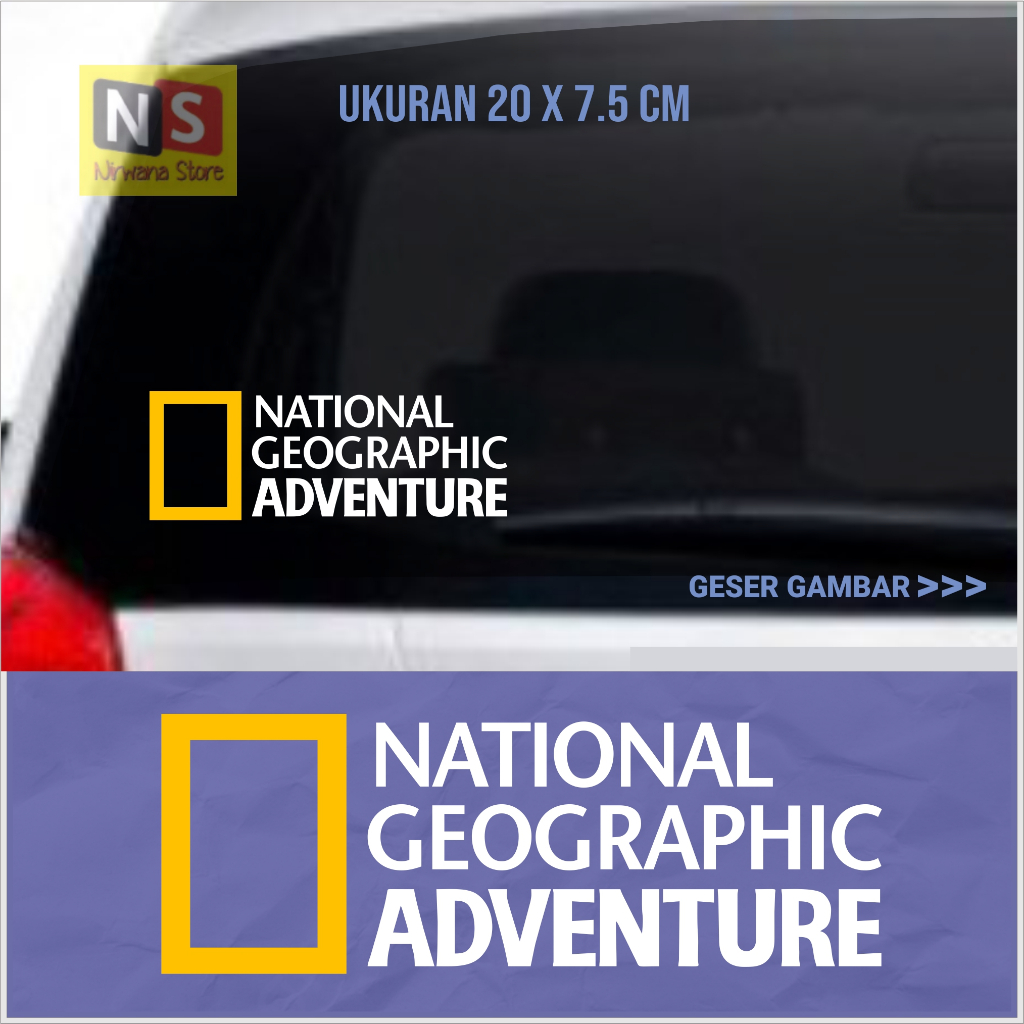 National GEOGRAPHIC ADVENTURE car cutting sticker | Shopee Philippines