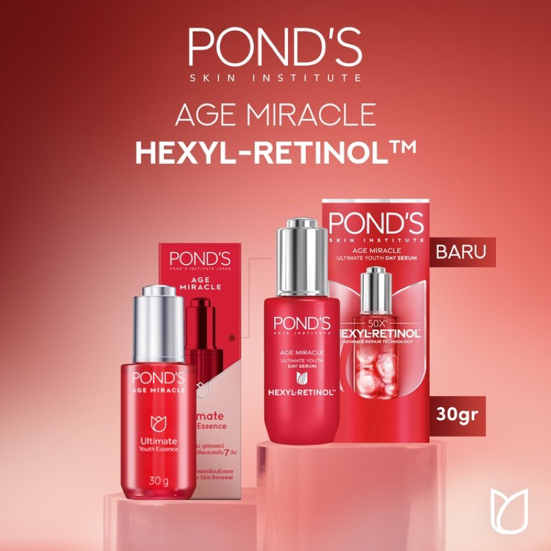 Ponds Age Miracle Ultimate Youth Retinol & Niacinamide Anti Aging Serum ...