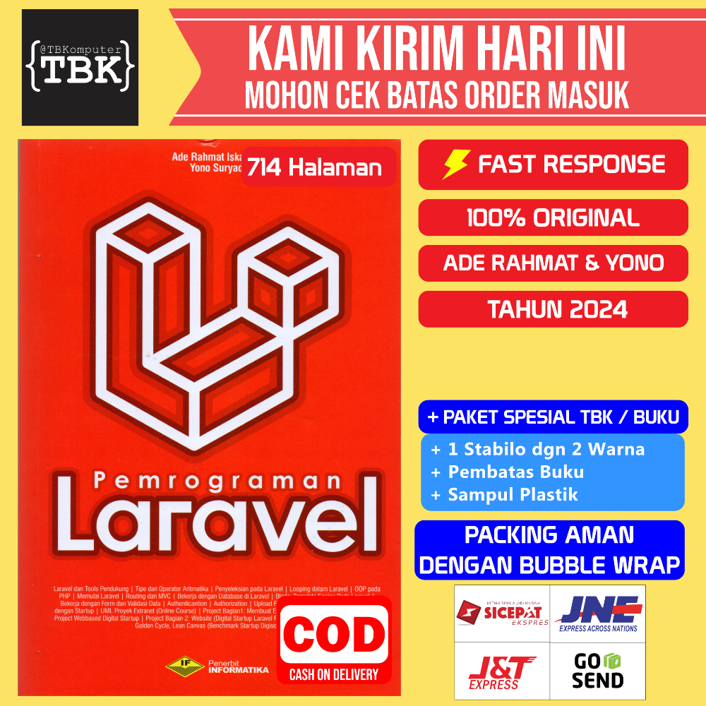 Ade RAHMAT LARAVEL PROGRAMMING BOOK ISKANDAR | Shopee Philippines