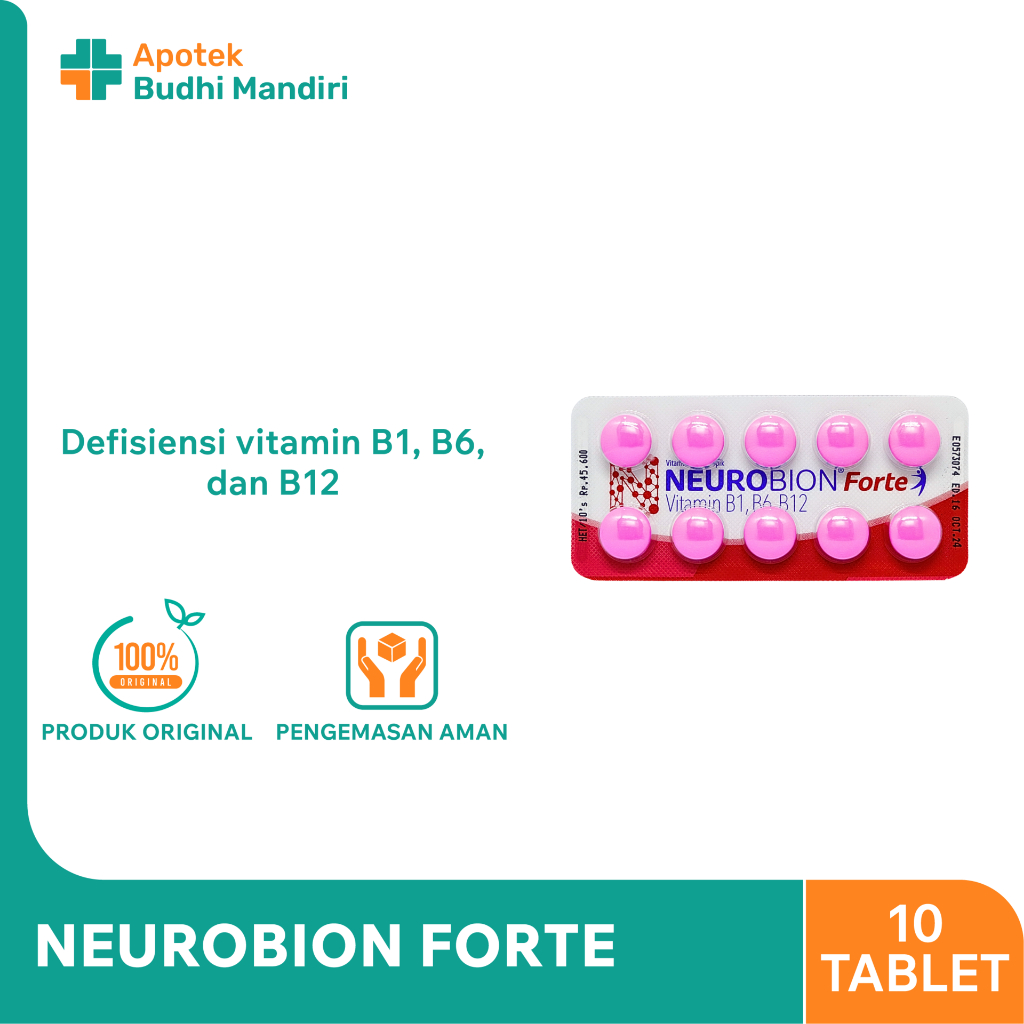 Neurobion Forte (1Strip) - Vitamin B1, B6 And B12 Deficiency | Shopee ...